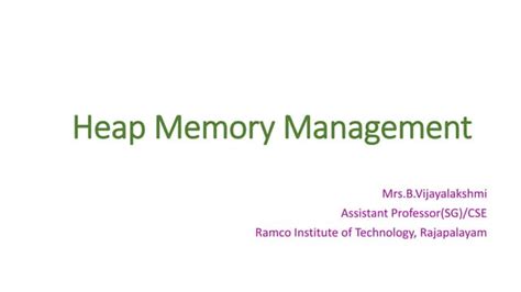 Heap Memory Managementpptx