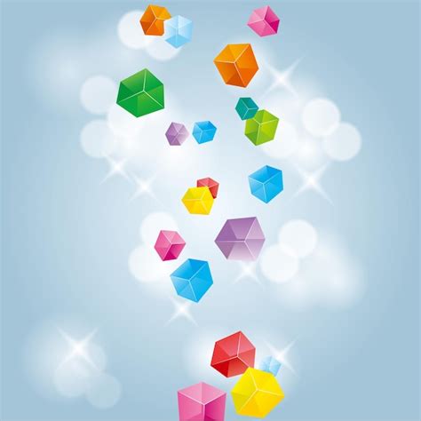 Premium Vector The Abstract Element Of The Cube The Background Is Blue