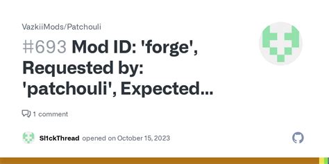 Mod Id Forge Requested By Patchouli Expected Range 4711 Actual Version 4701
