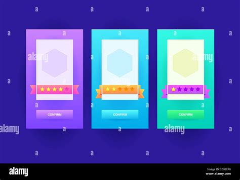 Cute Style Game Ui Background Design Vector User Interface Set Of Flat Interface With Colored