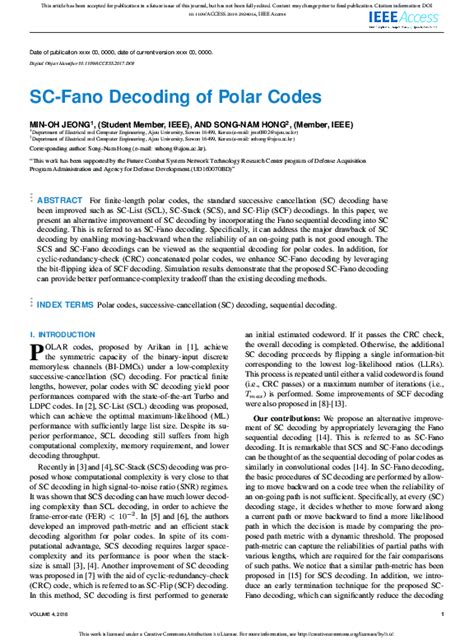 pdf sc fano decoding of polar codes song nam hong