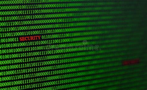 Virus Code In Computer Unsecured System Stock Photo Image Of Data Background