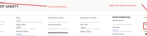 Making Fields Mandatory With User Personalization In D365 Fo