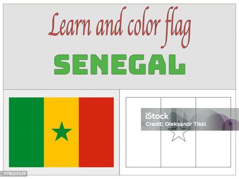 교육및학습을위한 세네갈 국기 색칠 공부 책 원래 색상과 비율 단순히 벡터 일러스트 국가에서 플래그 세트 0명에 대한 스톡 벡터 아트 및 기타 이미지 Istock