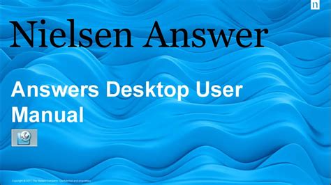 Nielsen Answer Software User Manual Youtube