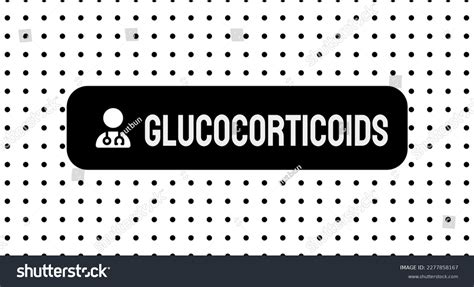 Glucocorticoids Steroids Anti Inflammatory Effects Stock Vector