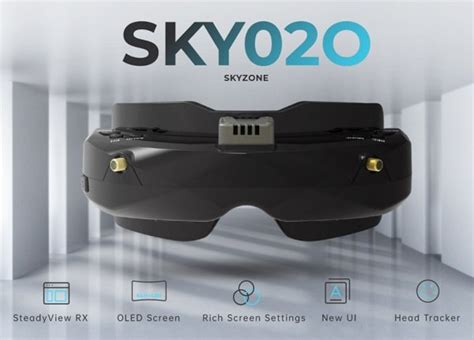SKYZONE SKY02O FPV Goggles with SteadyView - First Quadcopter
