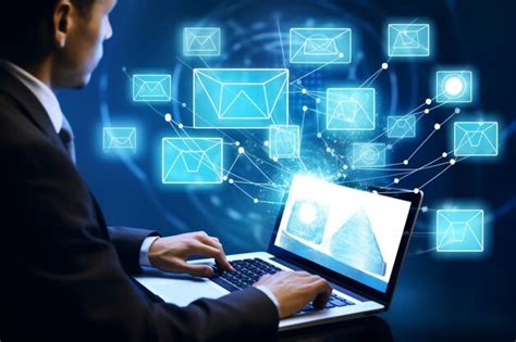 Premium Ai Image Innovative Email Notification Concept For Business