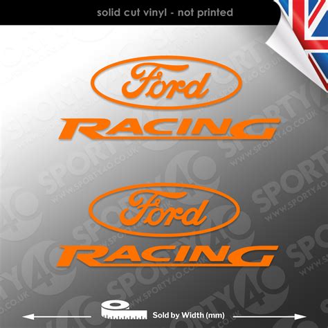 Ford Rennsport Sticker Rs Racing Sport Mirror Vinyl Sticker For Ford