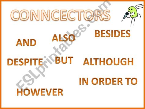Esl English Powerpoints Connectors