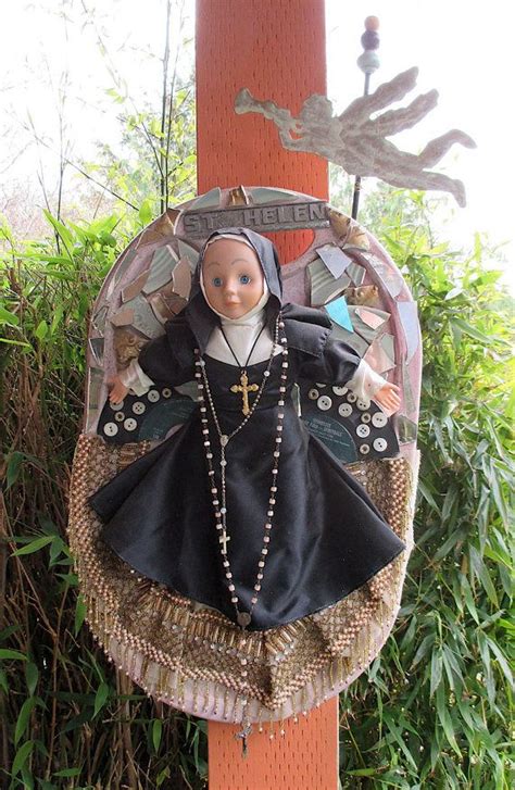 Catholic Saint Nun Art Mixed Media Assemblage Found Objects Etsy