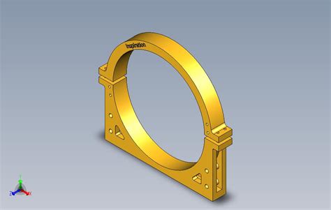 橙色的三维零件 Step 模型图纸免费下载 懒石网