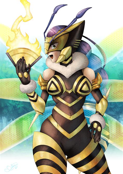 Queenbeemon Digimon Drawn By Baltarbd Danbooru