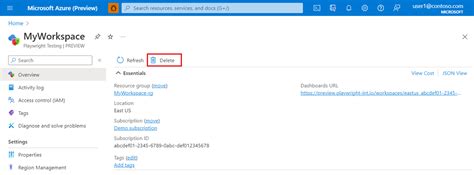 Manage Workspaces Microsoft Playwright Testing Microsoft Learn