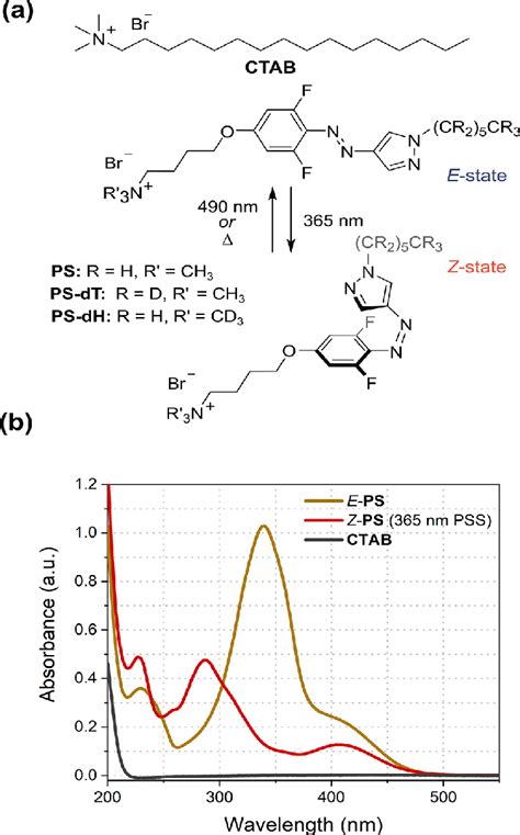 A Structure Of Ctab And The Photoswitchable Surfactants Investigated Download Scientific