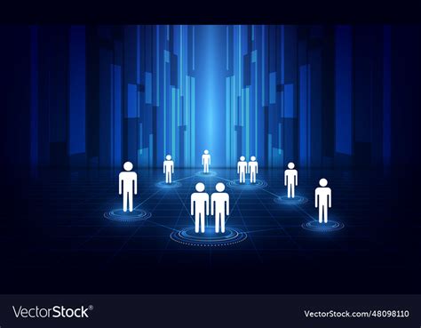 Social Media Communication Internet Network Vector Image
