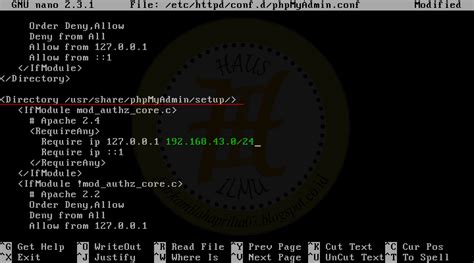 [lab 9 5] konfigurasi phpmyadmin mariadb ~ haus ilmu