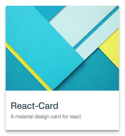 React Material Card Npm