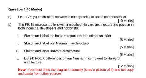 Solved Hi This Microprocessor And Microcontroller Chegg Com