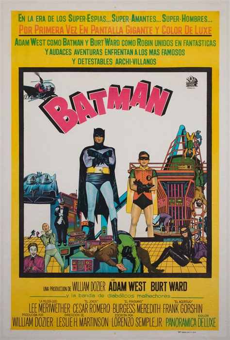 Batman 1966 Argentinian Film Poster Orson And Welles