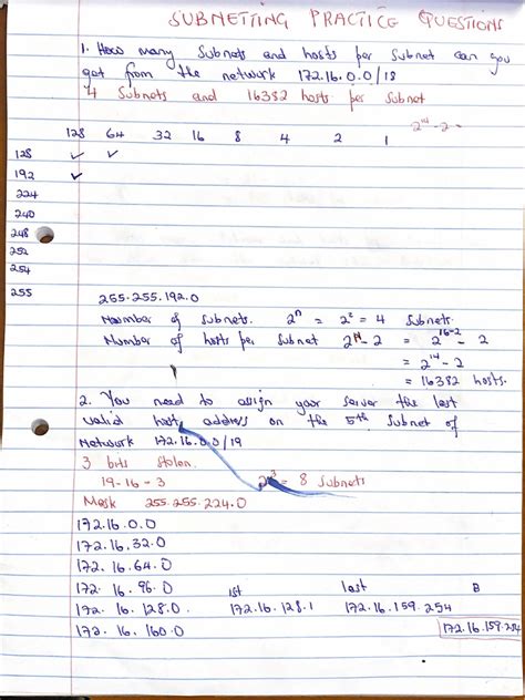 Subnetting Practice Questions Pdf