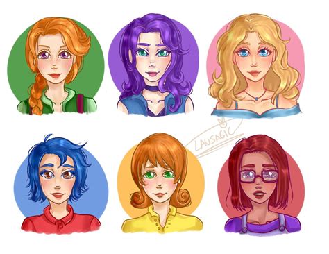 Stardew Valley Art The Bachelorettes Leah Abigail Haley Emily Penny Maru Lausagic