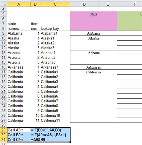 Excel How To Create Result Table With Vlookup From Merged Cells Stack Overflow