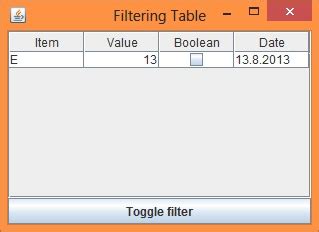 Java JTable RowFilter And RowFilter Entry Stack Overflow