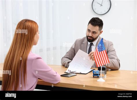 Immigration To United States Of America Embassy Worker Approving Visa