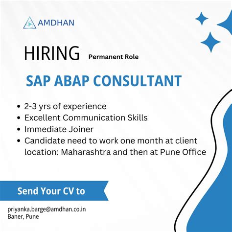 Sap Hiring Sapabap Developer Jobopening Immediatejoiner Priyanka Barge