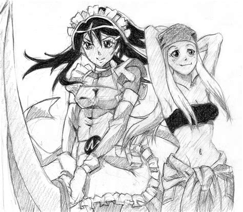 Anime Girl Fighting Drawing