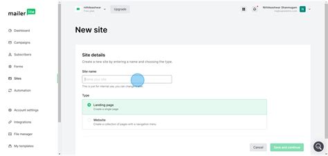 How To Create A Website In MailerLite