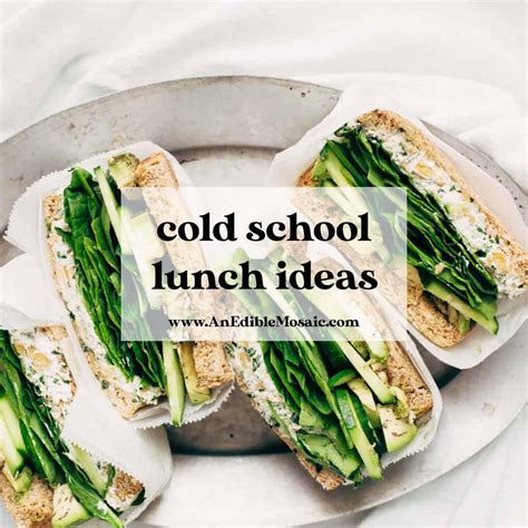 Cold School Lunch Ideas That Are Also Perfect For Work Lunches An