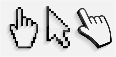 Hand Cursor Vector Mouse Stock Illustrations 22452 Hand Cursor