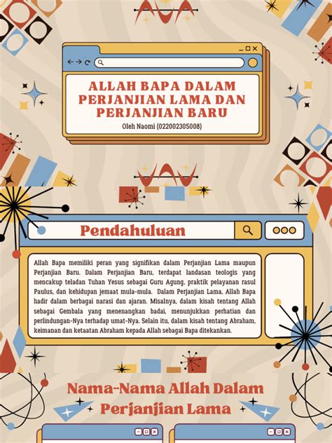 Allah Bapa Dalam Perjanjian Lama Dan Perjanjian Baru Pdf