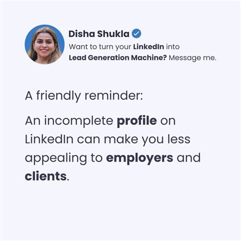 Disha Shukla On Linkedin How Does A Complete Linkedin Profile Attract More Employers And