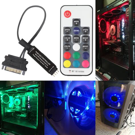 12v Rgb Controller Pc Case Rf Wireless Remote Light Control For Led
