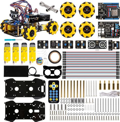 Acebott Esp32 Smart Robotics Car Starter Kit Mecanum Wheel Camera Compatible With Arduino Ide
