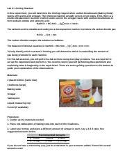 Lab 7 Limiting Reactant Doc Lab 6 Limiting Reactant In This Experiment You Will Determine