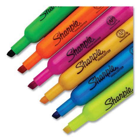 Tank Style Highlighters Assorted Ink Colors Chisel Tip Assorted