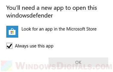 Windows Defender Security Center Service Missing Windows