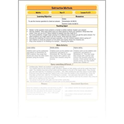Subtraction Methods Year 5 Maths Lessons By Planbee