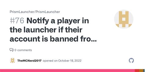 Notify A Player In The Launcher If Their Account Is Banned From Multiplayer Issue