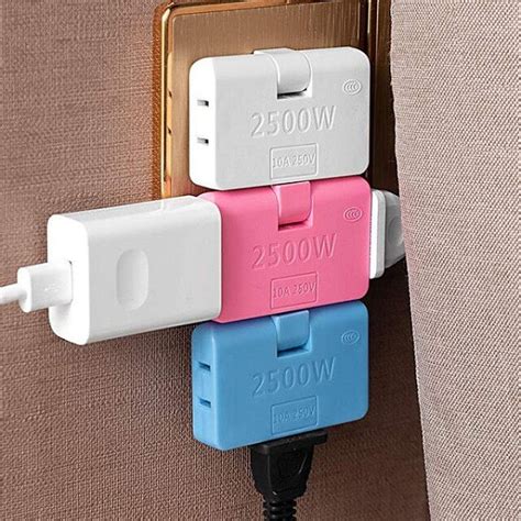 Rotatable Socket Converter 3 In 1 Extension Plug Multi Plug Adapter Accessories Bazaar
