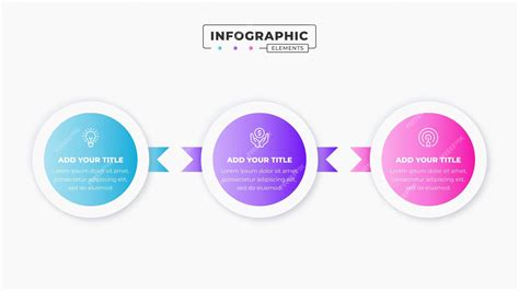 Premium Vector Vector Circle Infographic Design Template With 3 Steps