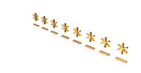 Asterisk 8 Password Key Symbol 3d Incl Asterisk And Hidden Envato