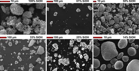 Scanning Electron Microscope Micrographs Of Fumed Silica Particles Download Scientific Diagram
