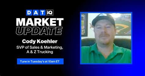California Produce Season Cody Koehler On Dat Iq Live Dat Freight And Analytics Posted On The