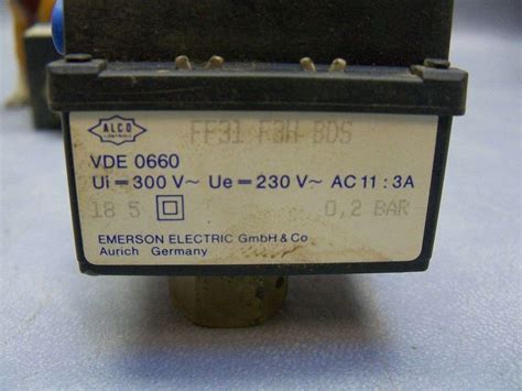 Pressure Switch Alco FF31 F3H BDS Emerson VDE 0660 Lot of 2