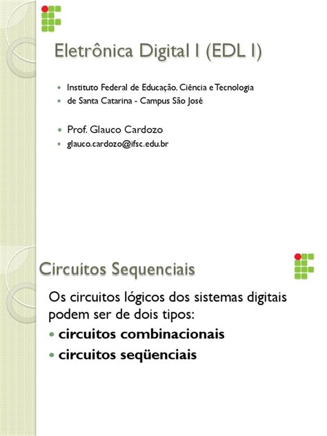 Edl Circuitos Sequenciais Pdf
